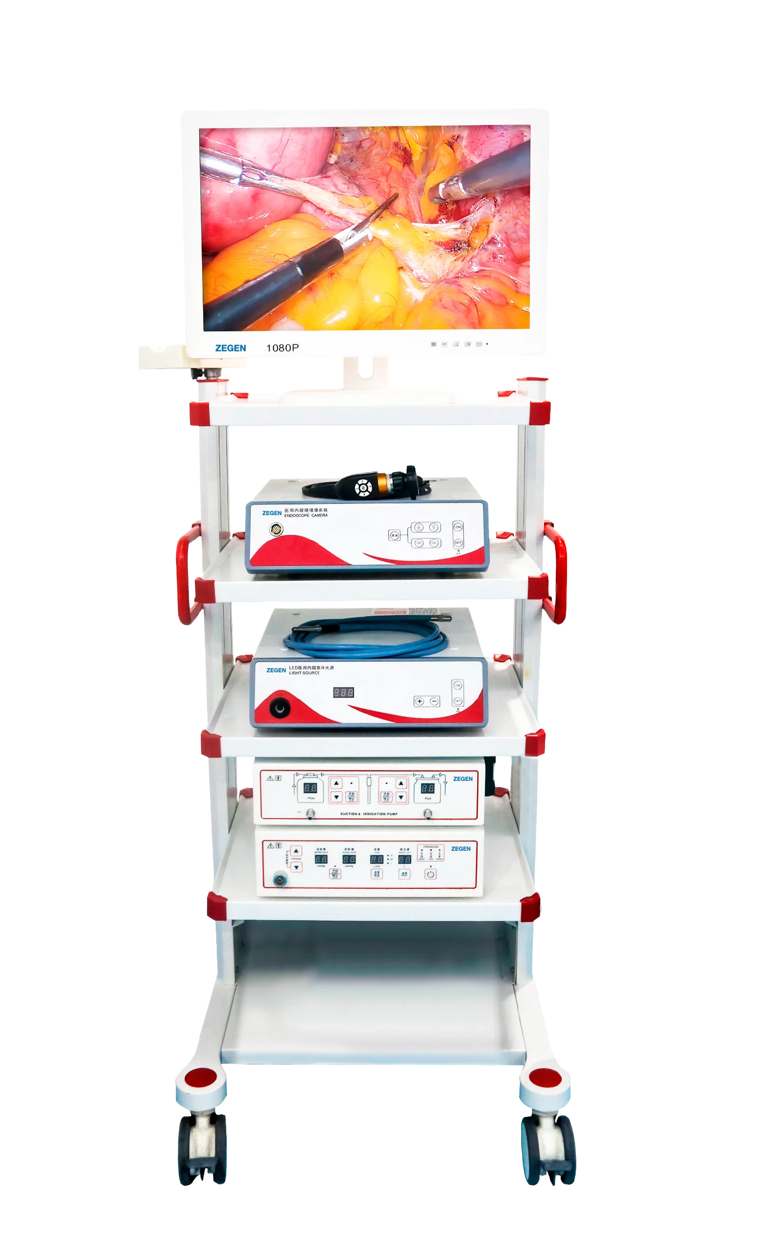 TORRE DE LAPAROSCOPIA CON MONITOR ZGN-LP100 - Helsemedical